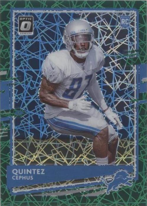 2020 Panini Donruss Optic - Rookies Quintez Cephus #130 Green Velocity ...