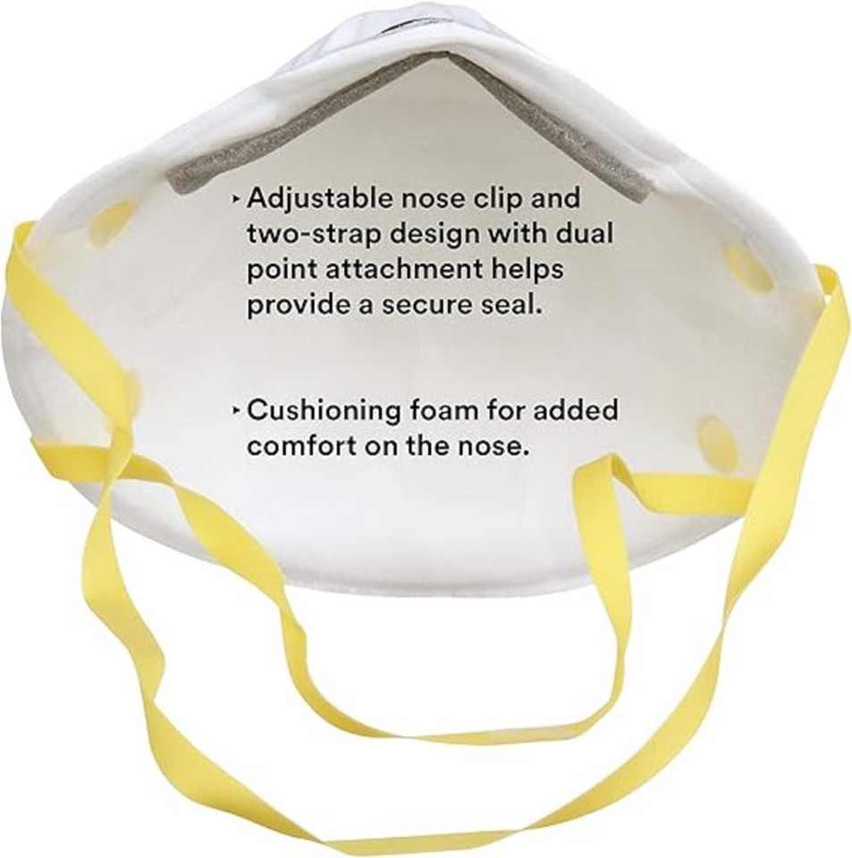 1- Box Of 20 3M 8210 N95 Disposable Protective Particulate Respirator ...
