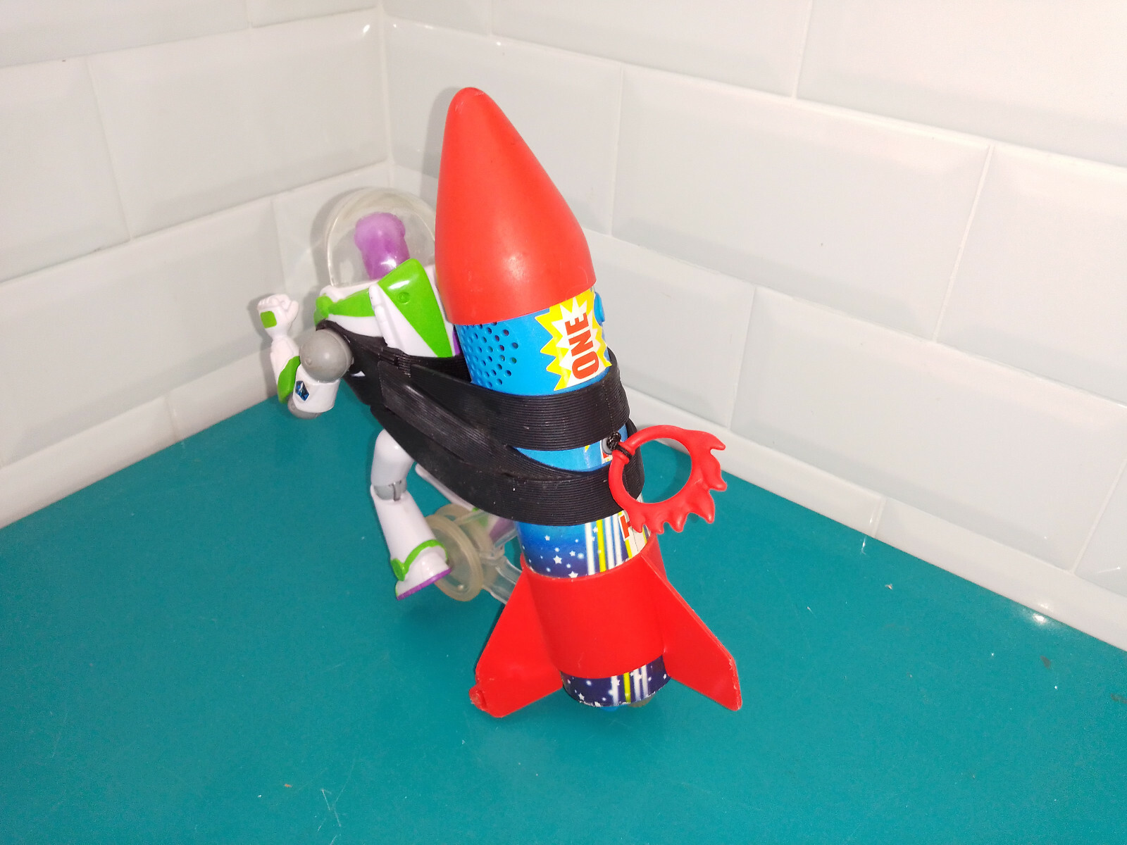 Figurine disney pixar mega action toy story Rocket Running buzz the ONE ...