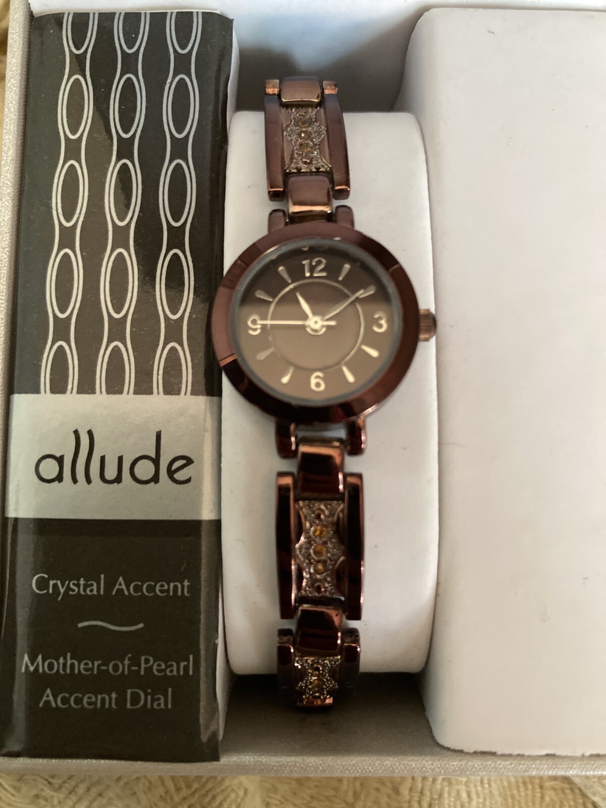 Allude Fashion Watch Copper Look Mother Of Pearl Accent Dial And ...