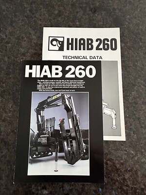 Hiab 260 lorry loader crane leaflet & spec sheet 1985 Classic Scania ...