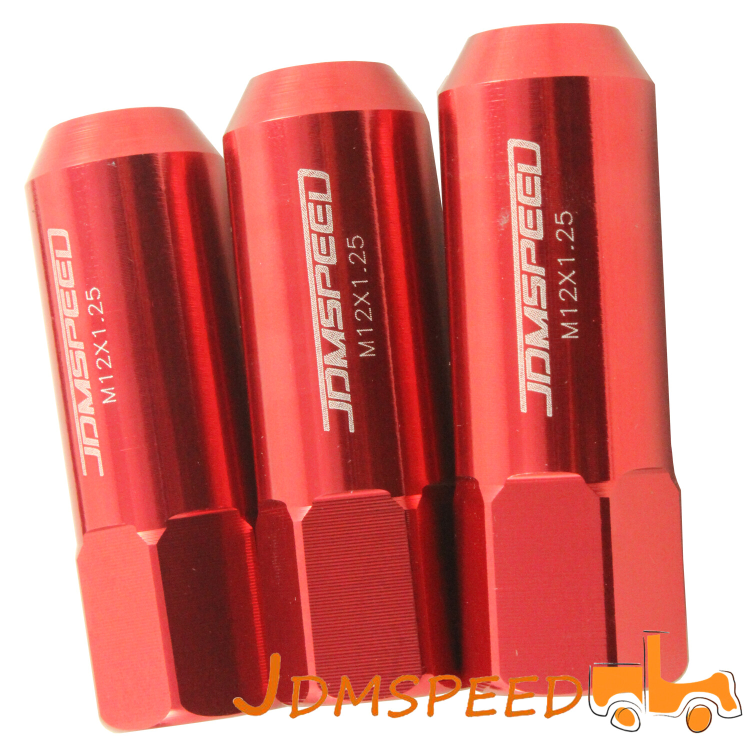Red Aluminum Extended Tuner Lug Nuts Lugs For Wheels/Rims 20pcs 60mm ...
