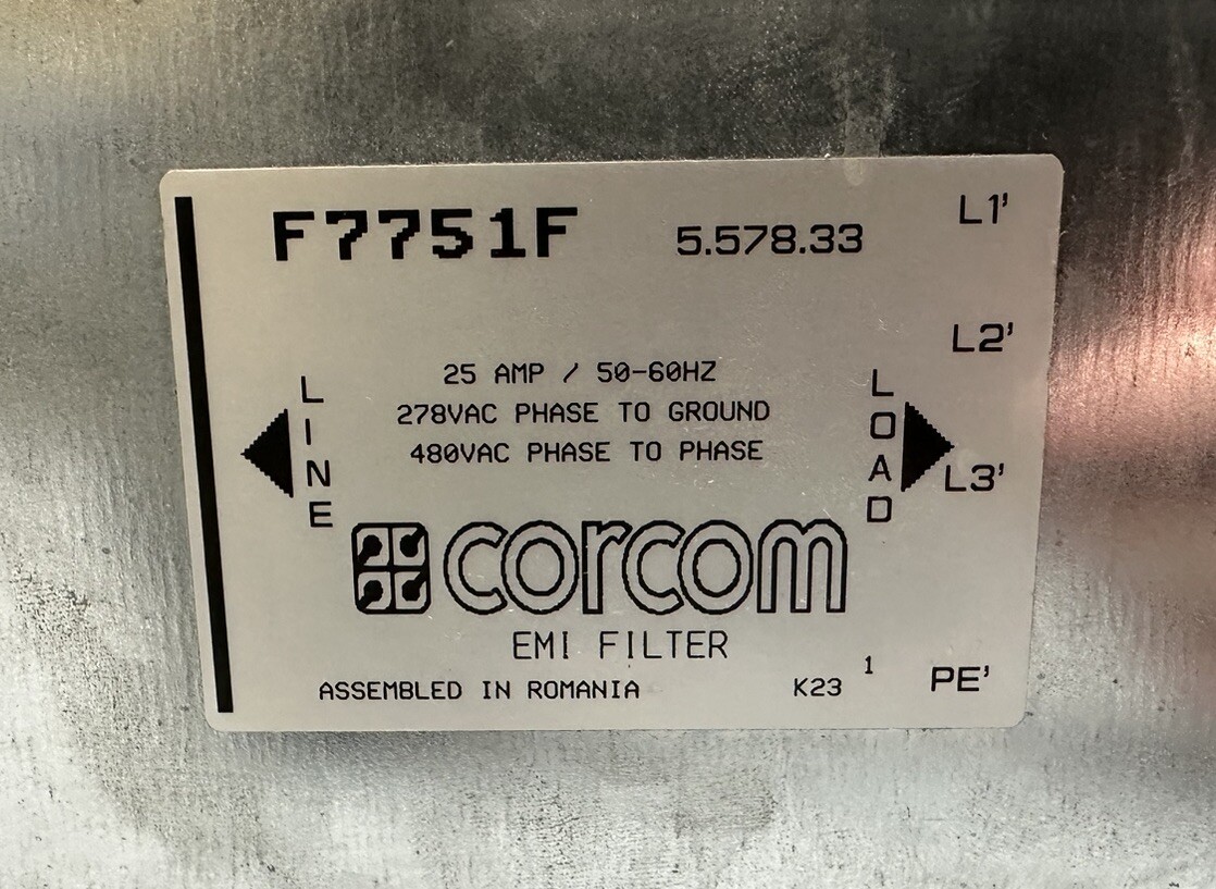 RST Elektronik FRC-F3 WVF for elevators + Corcom EMI Filter F7751F 5. ...