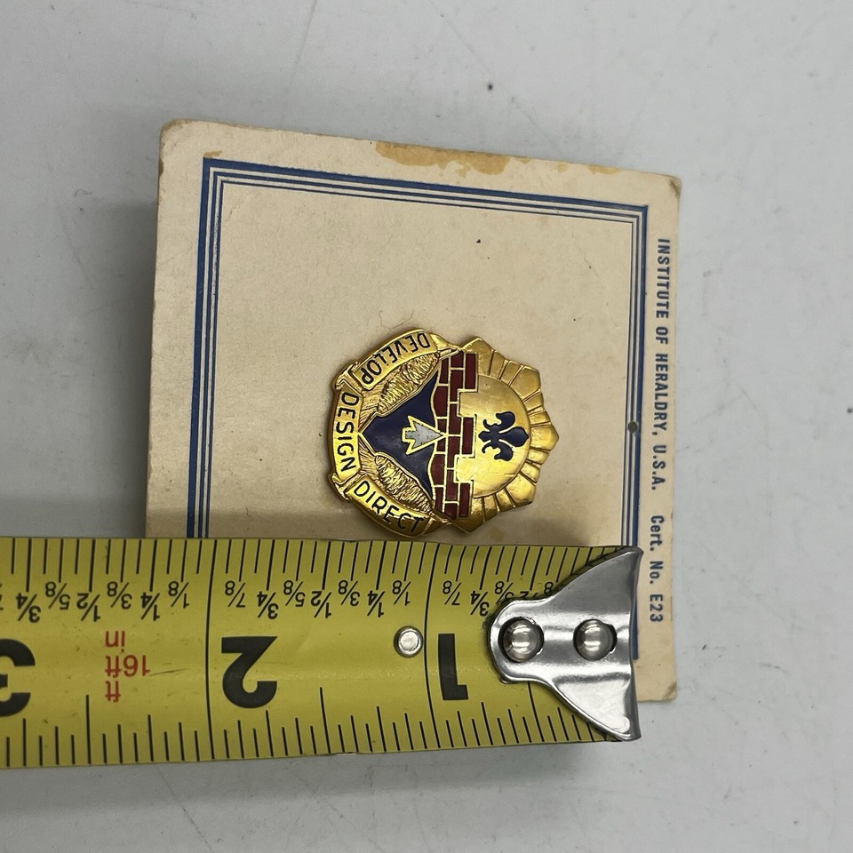 Vintage 240th Engineer Group DUI Unit Crest Maine Army National Guard ...