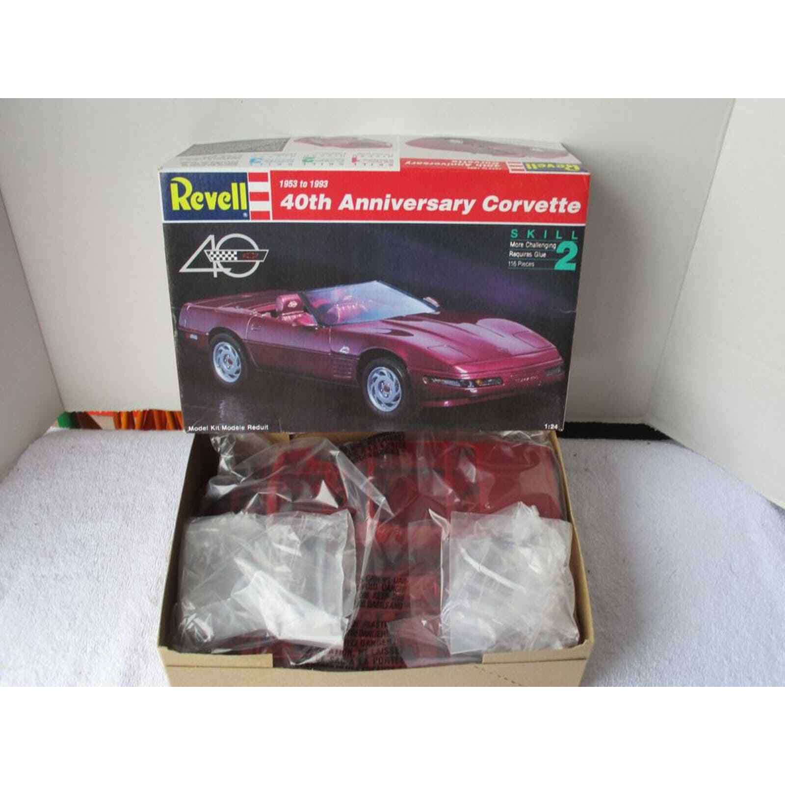 1/25 SCALE REVELL 1993 40TH ANNIVERSRAY CHEVROLET CORVETTE MODEL KIT | eBay