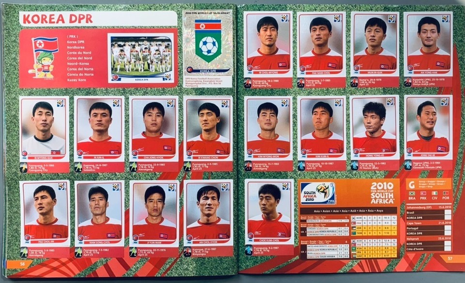 2010 PANINI WC World Cup FIFA SOUTH AFRICA Soccer 100% COMPLETE Sticker ...