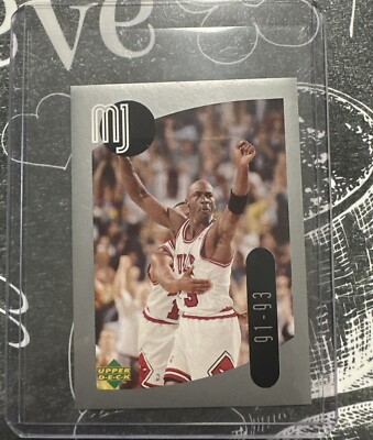 1998 UD International MJ Stickers - #36 Michael Jordan Sticker "91-93 ...