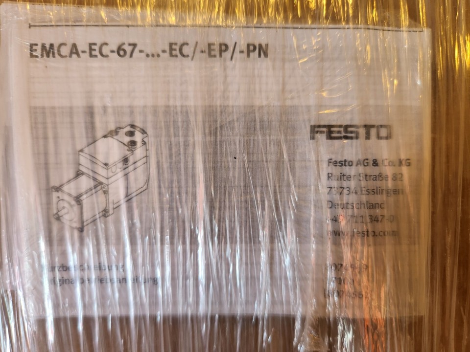 Festo EMCA-EC-67-M-1TM-PN Motor w/Integrated Drive NEW SEALED | eBay