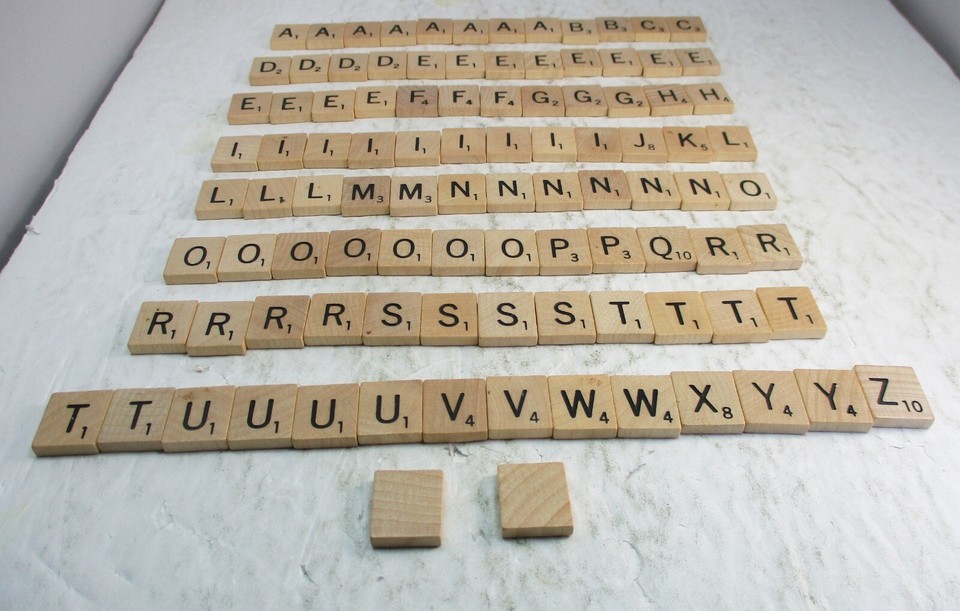 Replacement Original Wood Tiles 1976 Scrabble Board Game - You Pick One ...
