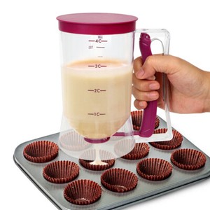 900ML Pancake Baking Batter Dispenser Measuring Cup Muffin Cream ...