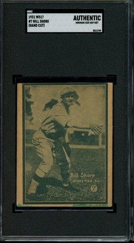 1931 W517 #7 Bill Shore A's SGC AUTHENTIC LOOK! SV | eBay
