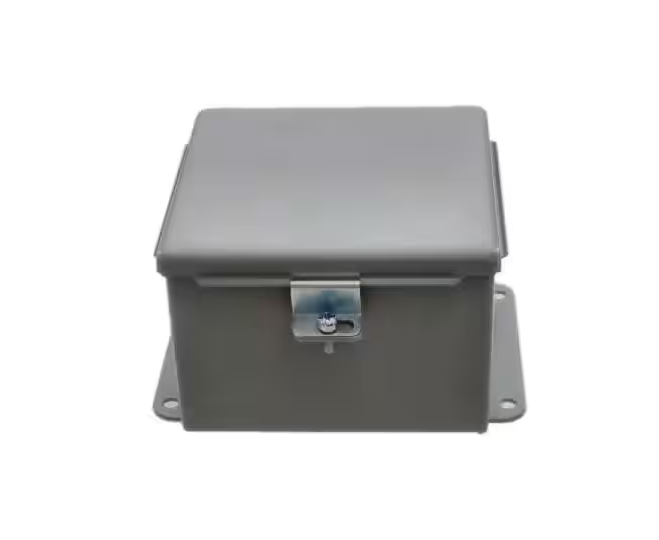 ⚡️Hoffman A606CH Junction Box Enclosure Clams Hinge Gray Steel 6x6x4 CH ...