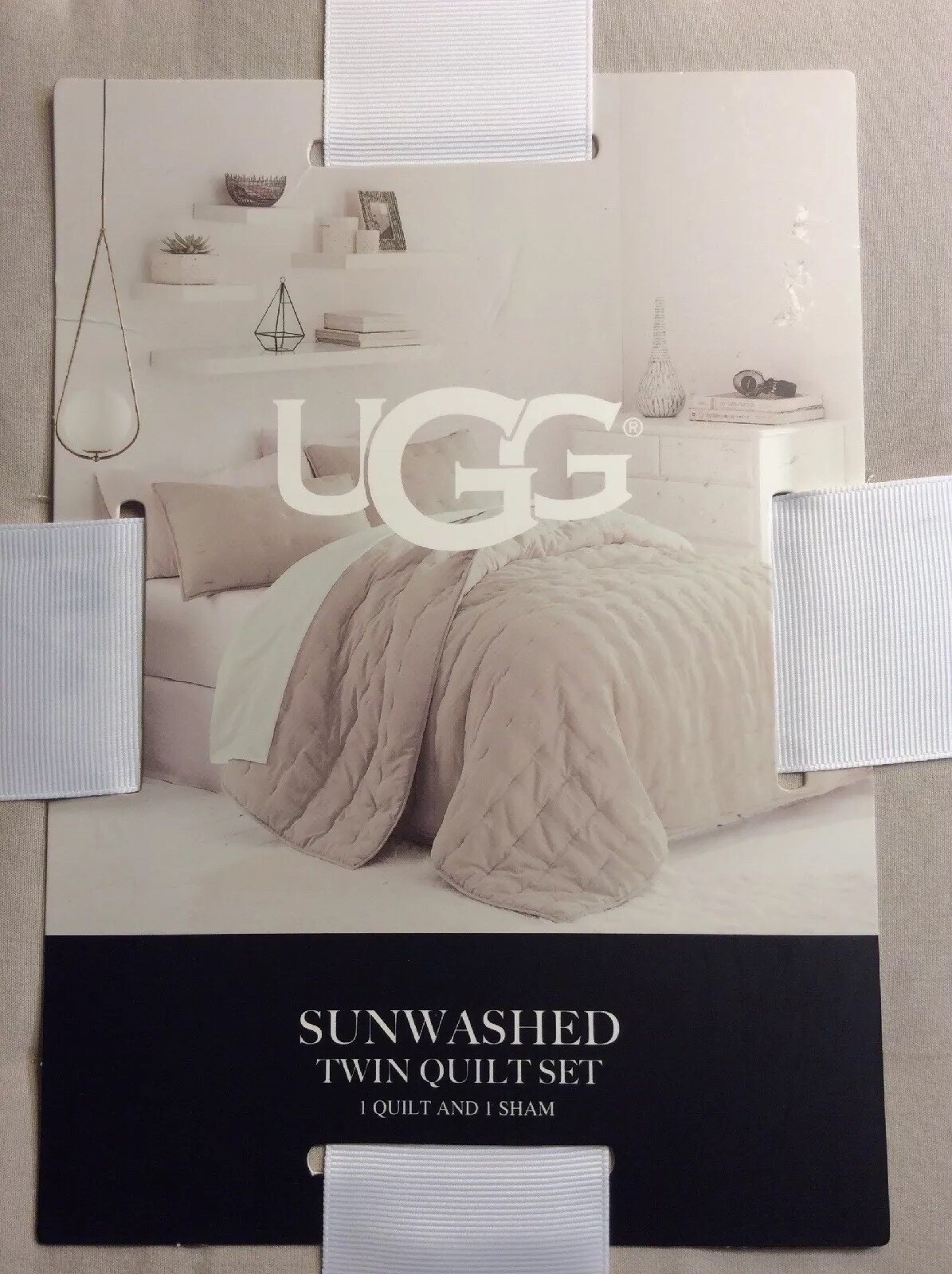 UGG Sunwashed Twin Quilt Set ( Quilt & 1 Sham) NEW WITH TAGS * MSRP $79 ...
