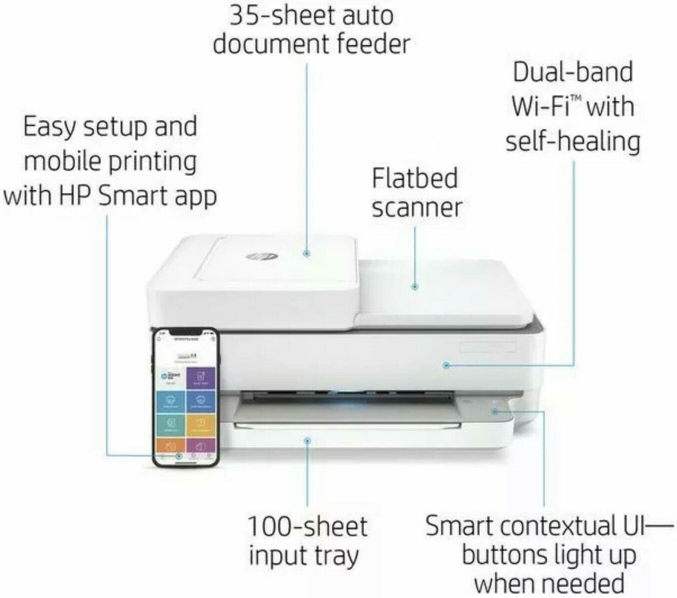 HP Plus DeskJet 4122 All-in-One Wireless Inkjet Printer | eBay