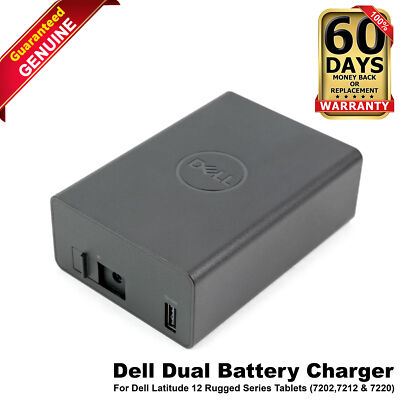Dell Latitude 7202 7212 Rugged Tablet Dual Battery Charger CHRG01M17 ...