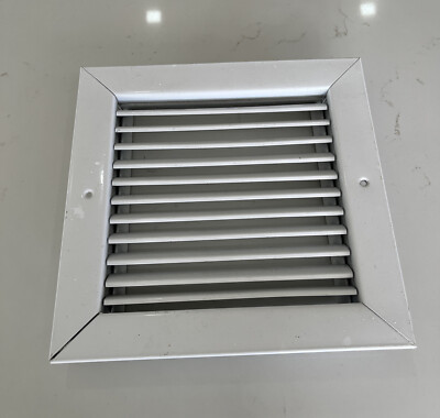 Krueger Vent Diffuser grille 800-V white Ceiling square neck=8"x8 face ...