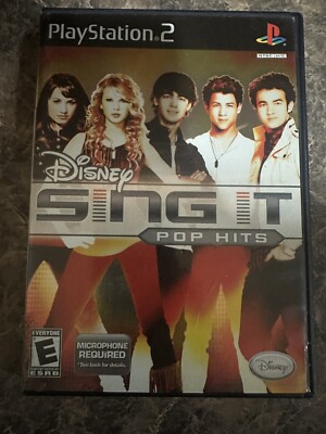Disney Sing It: Pop Hits (Sony PlayStation 2, 2009) CIB w/Manual TESTED ...