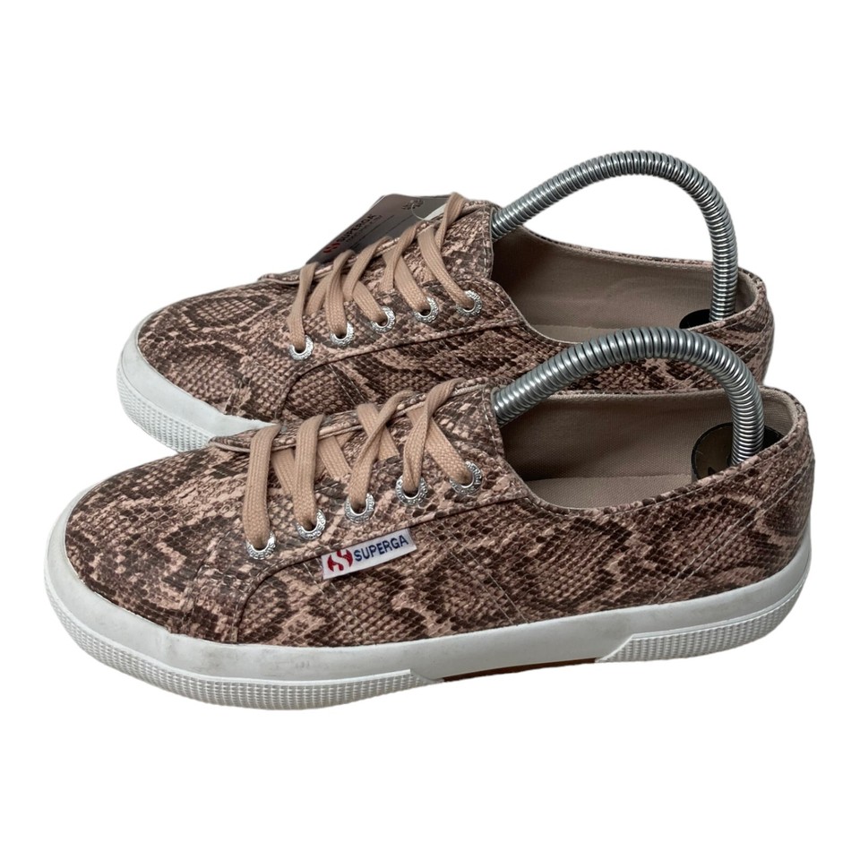 Superga Shoes Pink Brown Snake Women's Size 7 US Sneakers 38 EU 2750 ...