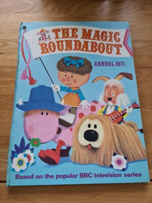 The Magic Roundabout annual 1971 hardback BBC TV book children's ...