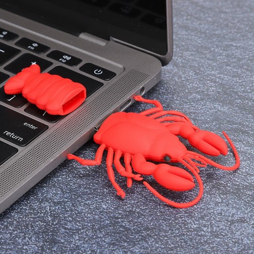 Cartoon U Disk PVC Small USB Lobster Pattern Flash Pen Drive Cute ...
