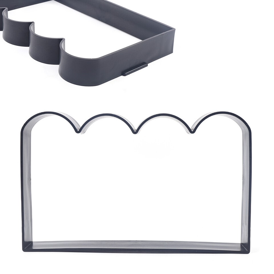 Plastic Garden Brick Edging Concrete Mould DIY Fence cement Pond Lawn ...