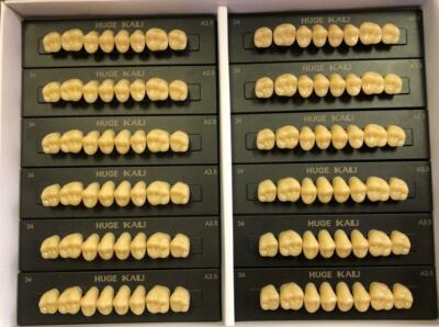 HUGE KAILI Synthetic Polymer False Teeth Upper Posterior SZ 34 Full Box ...
