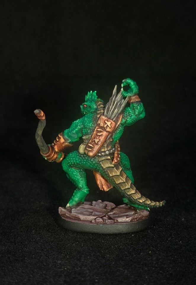 Reaper Miniatures Waspnettle Lizardman Archer #07094 Painted | eBay