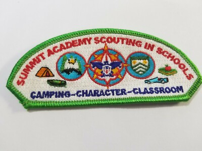 BSA Boy Scouts Shoulder Patch Summit Academy Scouting in Schools ...
