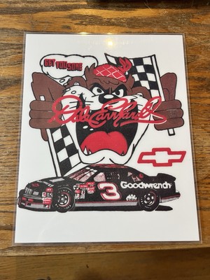 Dale Earnhardt #3 Vintage Art Taz Tasmanian Devil NASCAR Racing ...