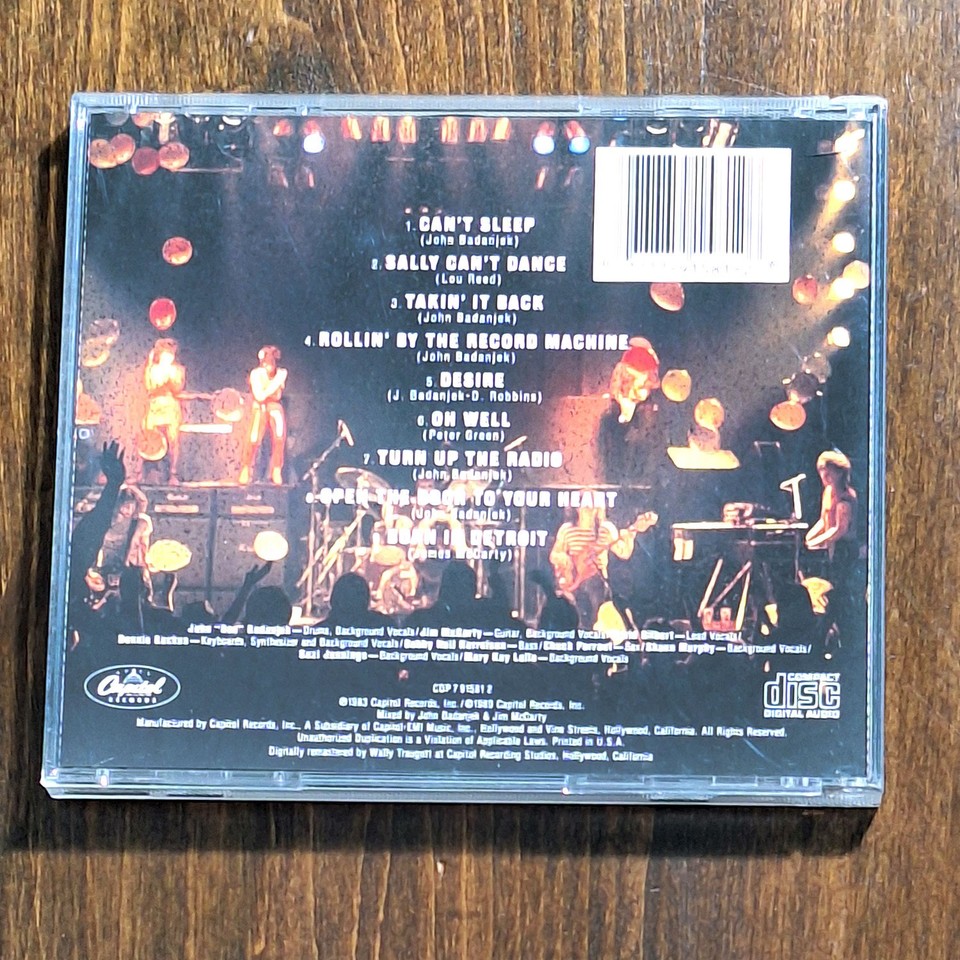 The Rockets CD Live Rockets Capitol CDP 7-91581-2 OOP 1983 | eBay