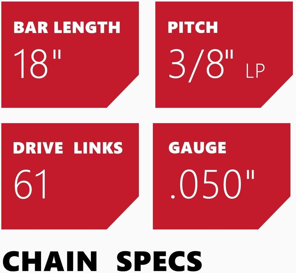 18 Inch Chainsaw Chain - 0.050 Gauge for Stihl MS211, MS211C Models | eBay