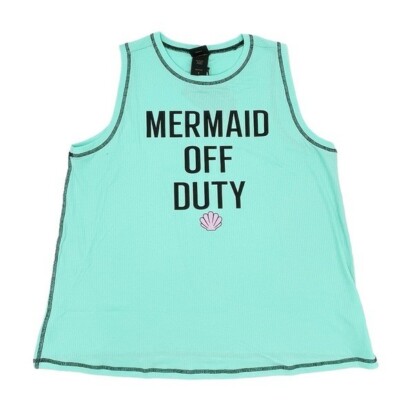 NEW Torrid Disney The Little Mermaid Off Duty Rib Fitted High Neck Tank ...