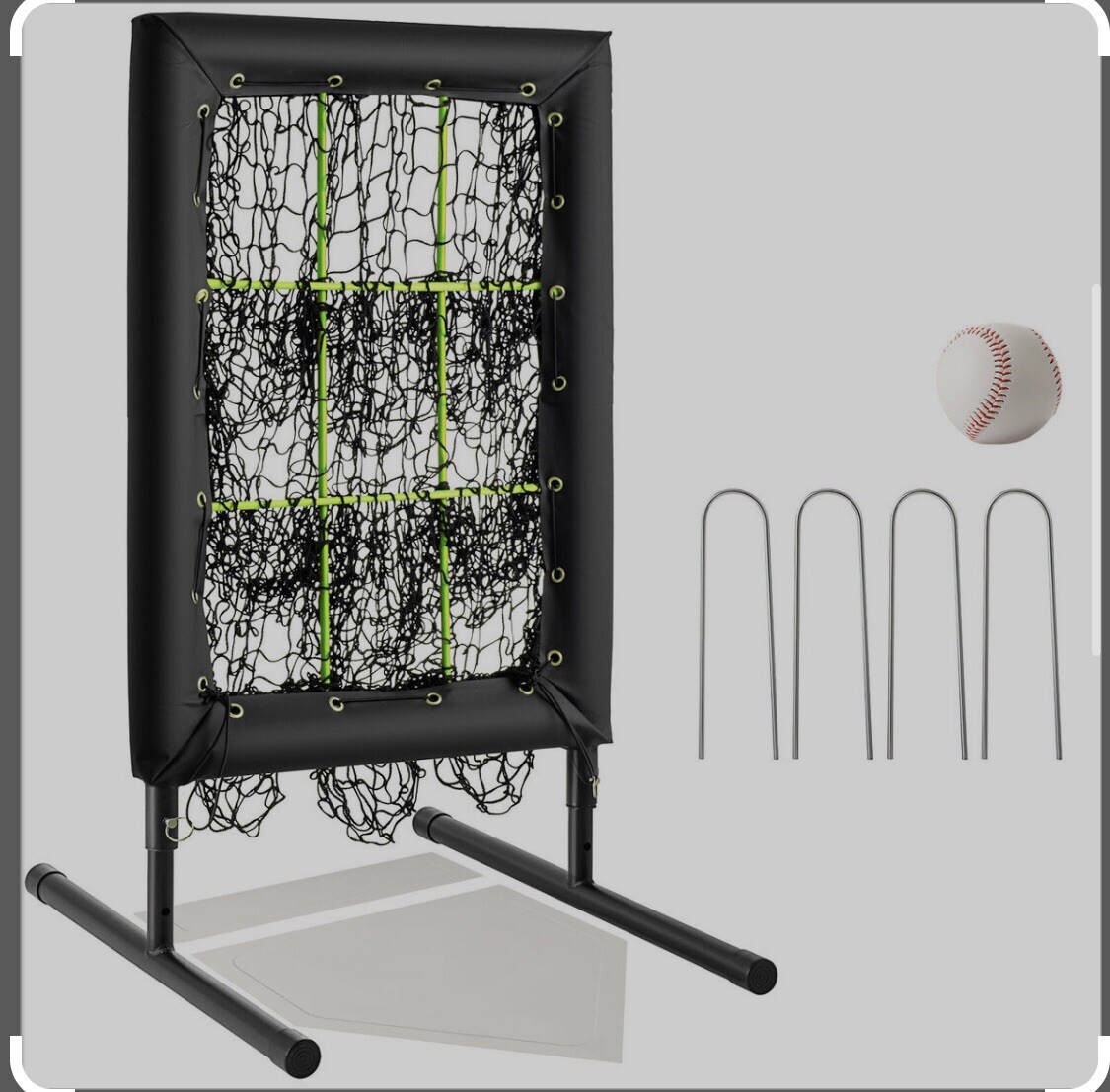 Baseball & Softball Pitchers Target | 9 Pocket Pitching Net 3 ...