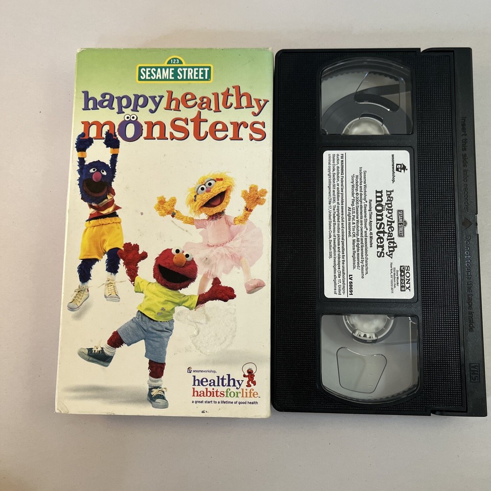 Sesame Street - Happy Healthy Monsters (VHS, 2005) Elmo Andy Richter ...