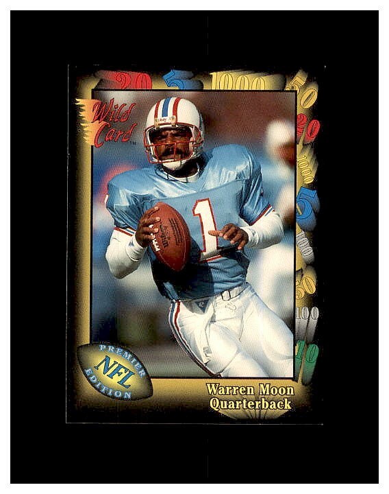 1991 Wild Card #27 Warren Moon Houston Oilers | eBay