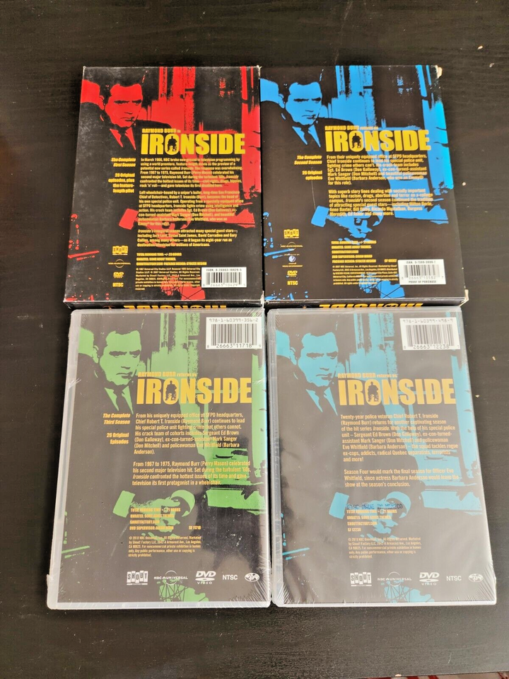 Ironside Complete Season 1-4 TV Series DVD 1970 Raymond Burr Shout ...