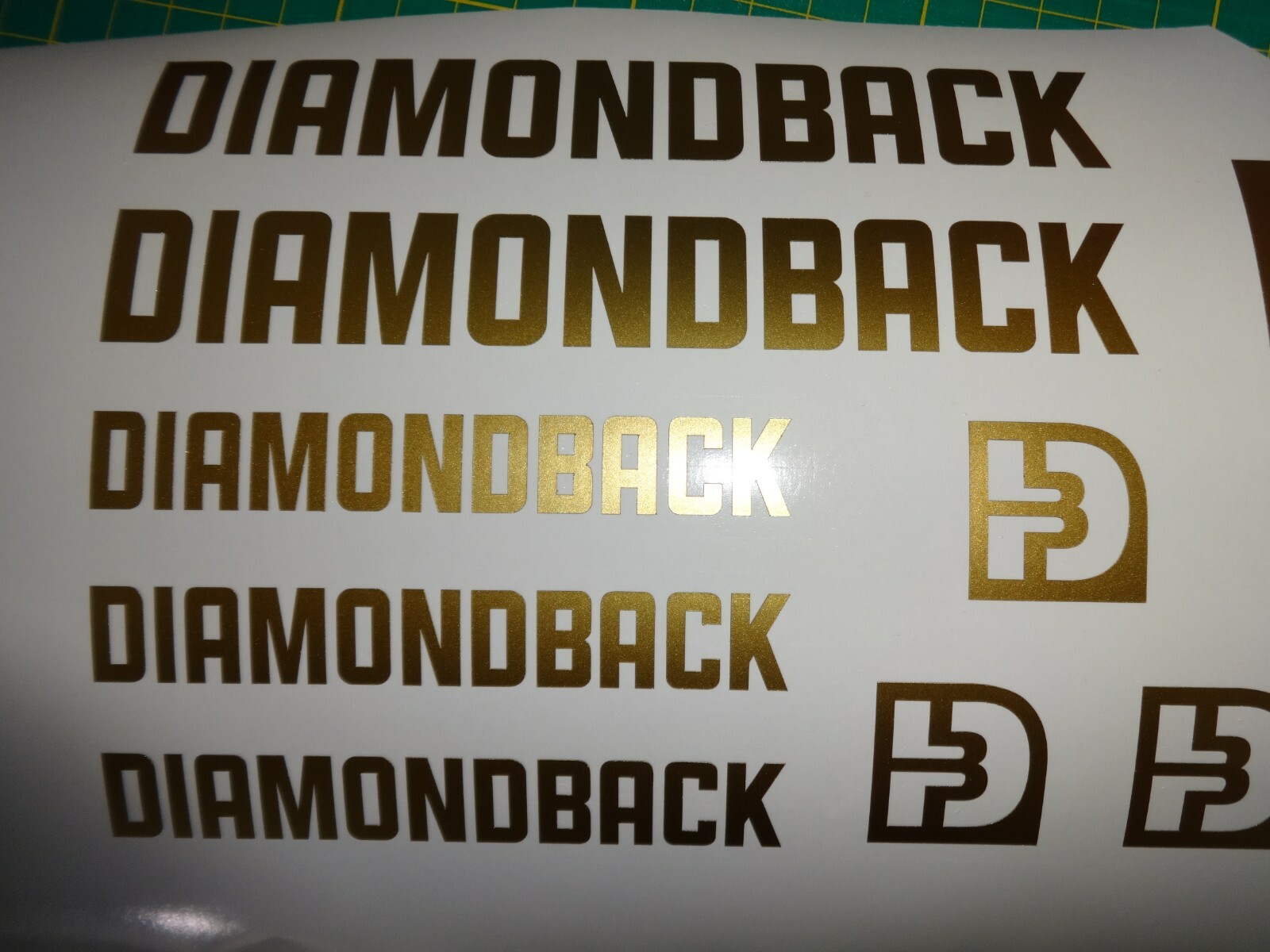 Custom Diamondback bike Frame Decal Set. Pick Your Color. USA Seller ...