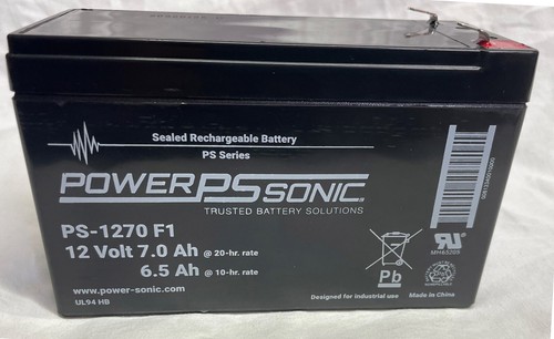 PS-1270 Power-Sonic 12 volt 7Ah Rechargeable Lead Acid 12 V PS1270 ...