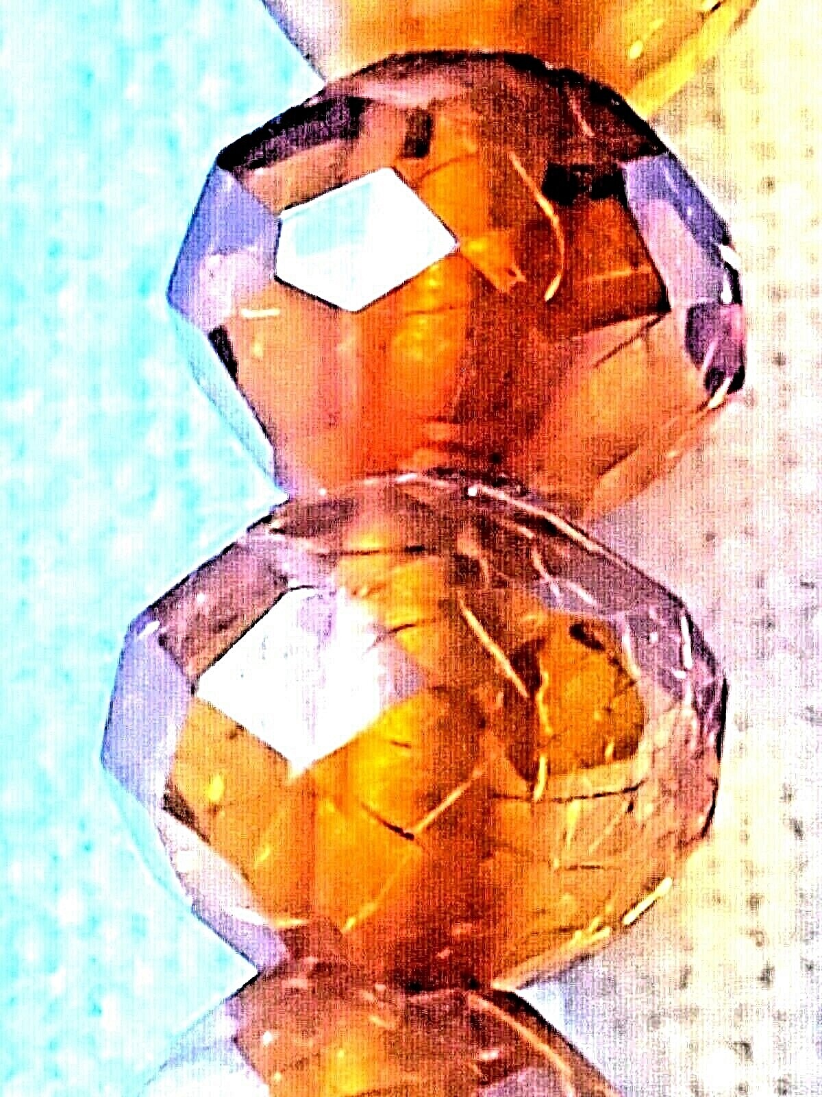 Antique graduated faceted Baltic amber bead necklace,… - Gem