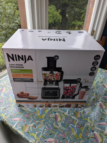Ninja 3-in-1 Food Processor [BN800UK] Blender, Smoothie Maker,Auto-iQ ...