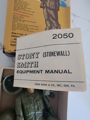 1960’s Stony Stonewall Smith The Battling Soldier by Marx #2050 With ...