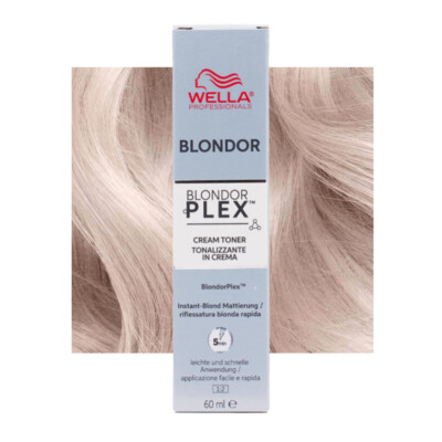 Wella Blondor Plex Cream Toner Pale Silver /81 60ml - crème tonifiante ...