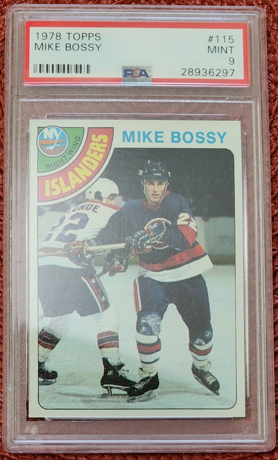 Mike Bossy RC Rookie 1978 TOPPS #115 New York Islanders {RIP} PSA 9 ...
