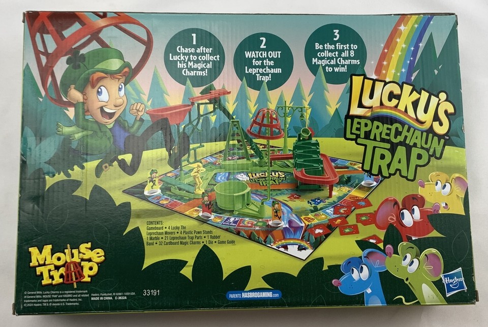 Lucky Charms Mouse Trap Board Game by Hasbro Brand New Sealed FREE ...