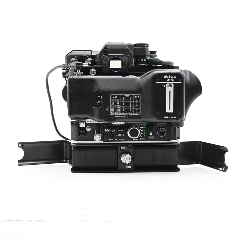 Nikon F2 AS Data Set w/ MF-10 Back 50mm f1.2 Lens DS-12 MD-2 MB-1 #984 ...