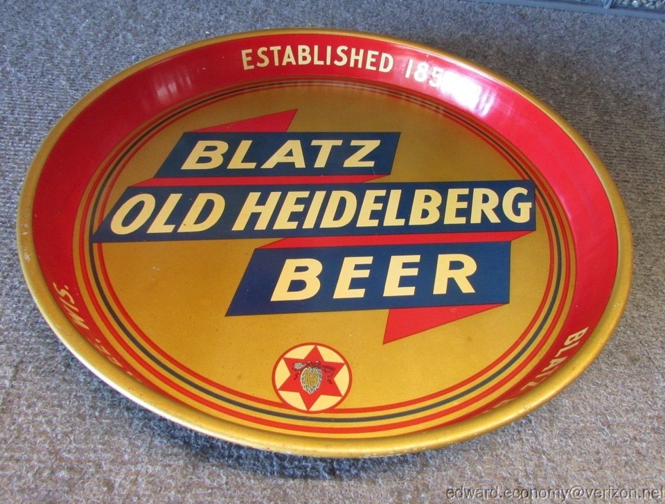 Vintage Blatz Old Heidelberg Beer Tray | eBay