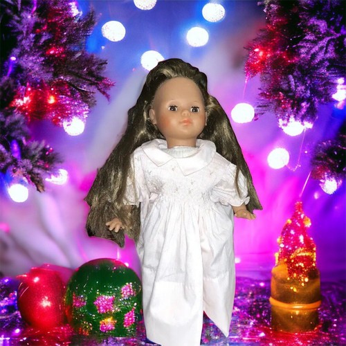 VTG 1986 Max Zapf Balica Baby Doll Brown Sleepy Eyes Brown Hair Rosey ...