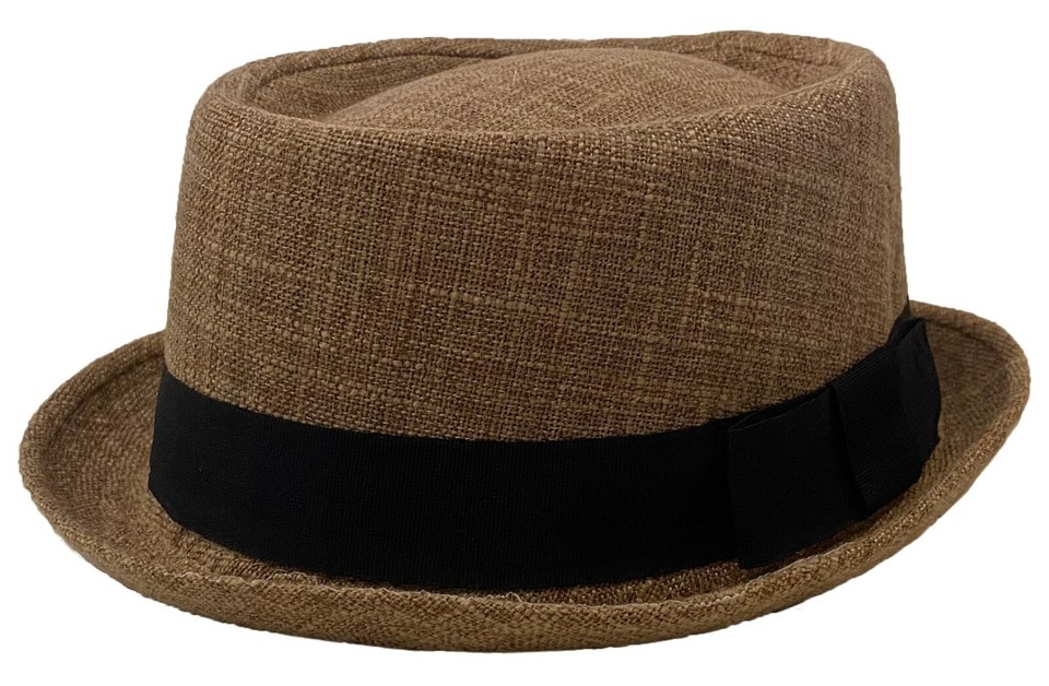 Fedora Gangster Roll Up Dervy Round Top Bucket Fedora Men Women Hat Cap ...