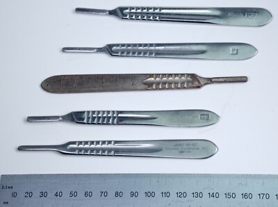 5x Surgical Knife Scalpel Handle #4 Stainless 5¼" Jarit Pilling | eBay