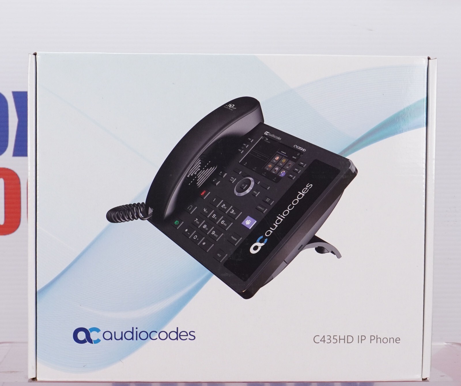 AudioCodes Teams C435HD IP-Phone PoE GbE with an TEAMS-C435HDPS-R for ...